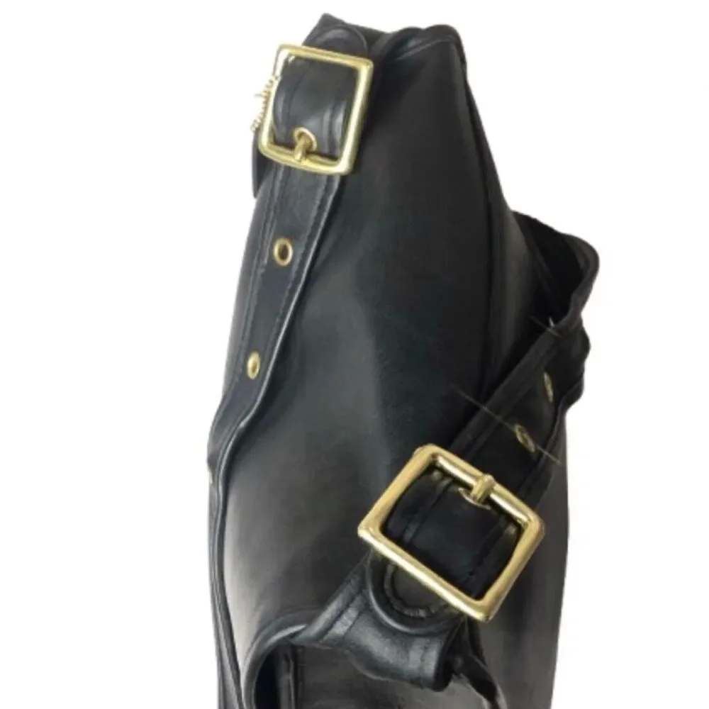 Coach | Bags | Vintage Coach 9525 Black Stewardess Glovetanned Cowhide ...